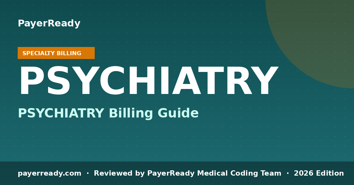 Psychiatry Medical Billing & Coding Guide (2026) | PayerReady